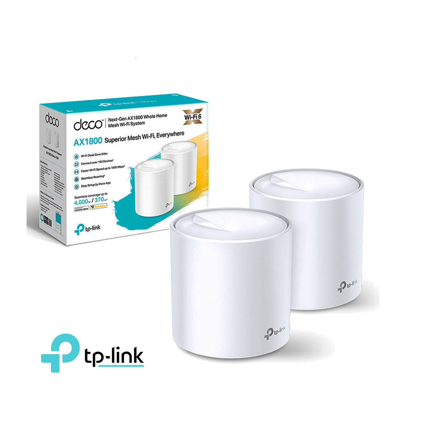 Ripley - TP-LINK - DECO X20 2 PACK MESH SISTEMA WIFI 6 AX1800