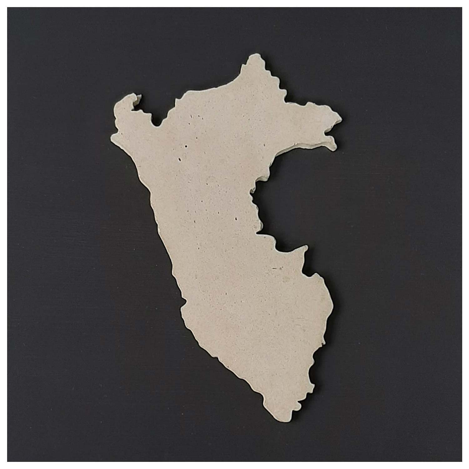 Ripley - CUADRO MAPA PERU MADAME CIMENT 20X20CM