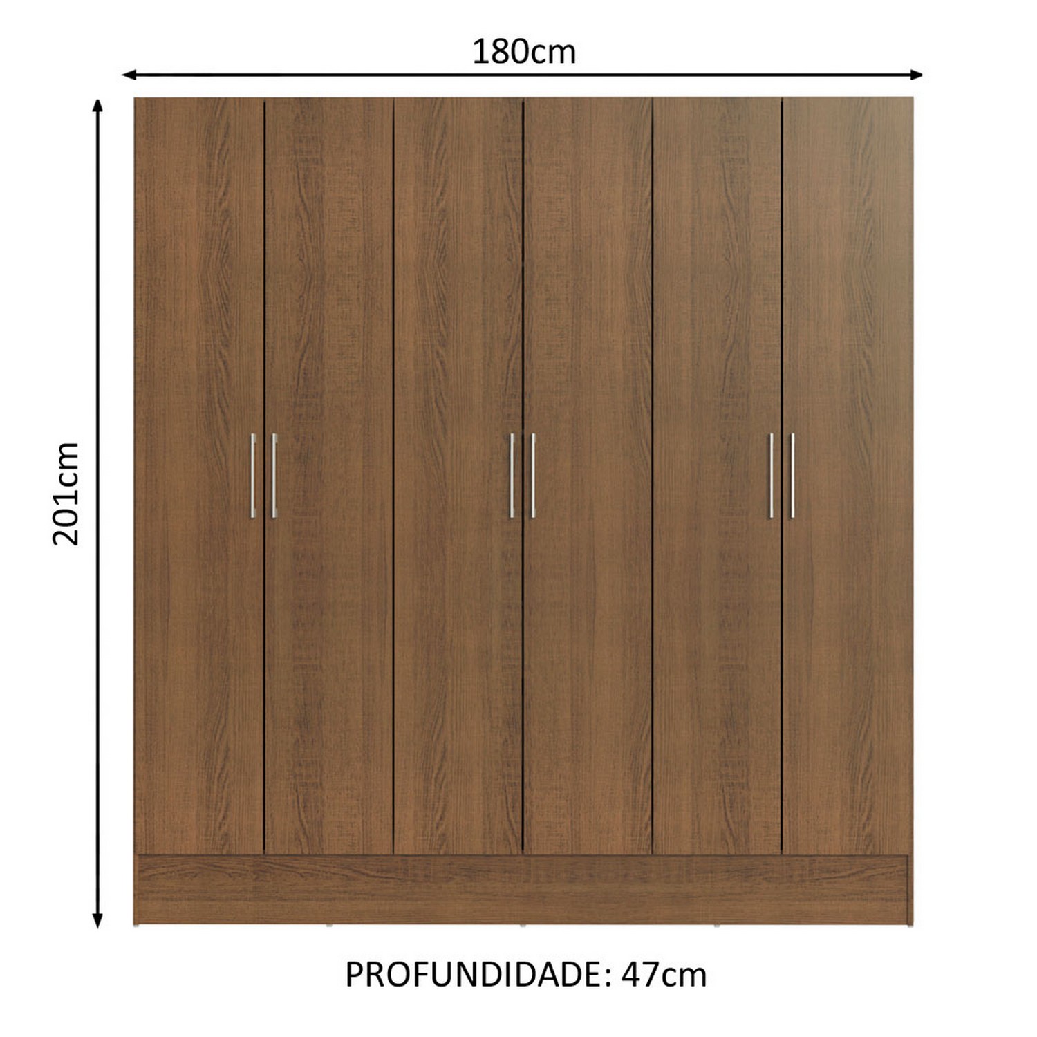 Ripley - ROPERO PAZART MUEBLES 6P 2C NIZA RUSTIC
