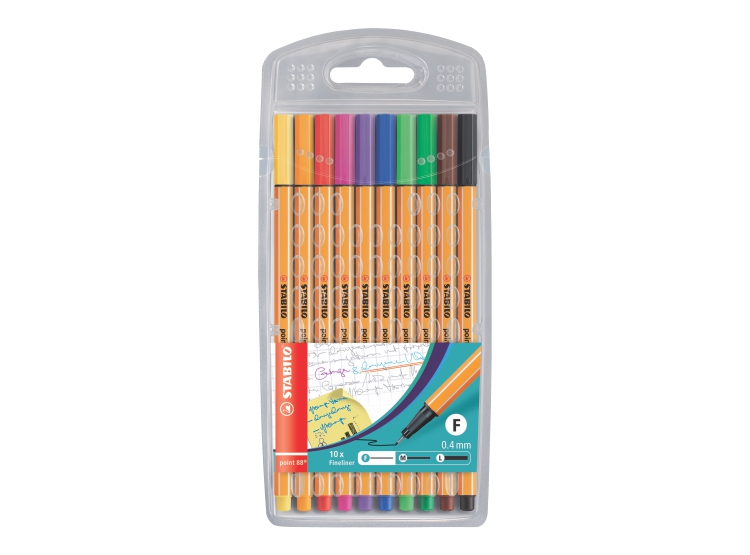 Ripley - FINE PEN STABILO 'POINT 88' BÁSICO X 10 UND.