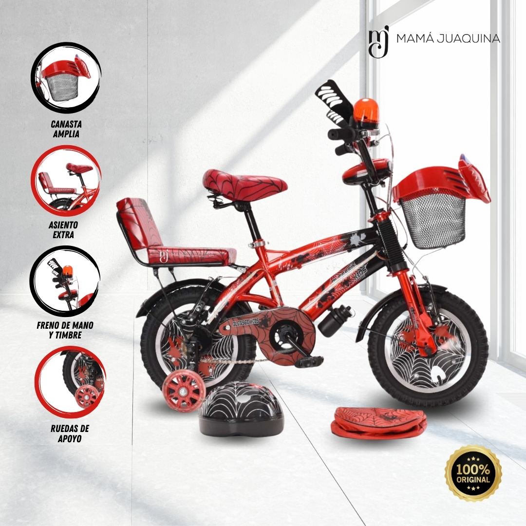 Ripley - BICICLETA PARA NIÑO ARO 16 KINGDOM SPIDER BIKE II ROJO